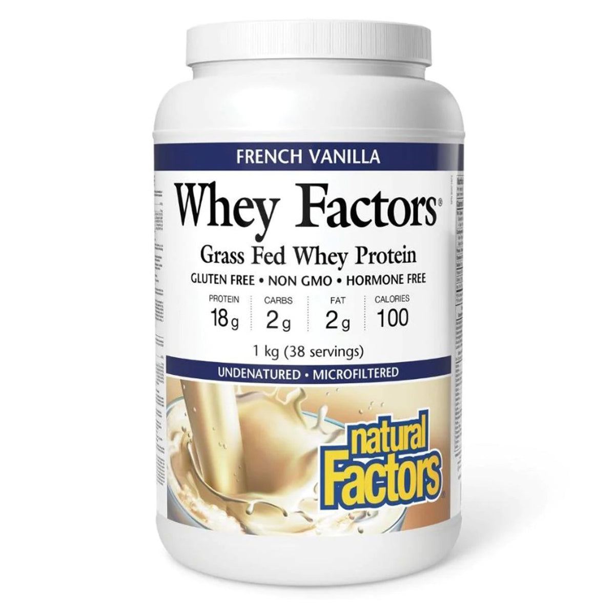 Natural Factors Whey Protein, Vanilla, 1 kg – Welzo GCC