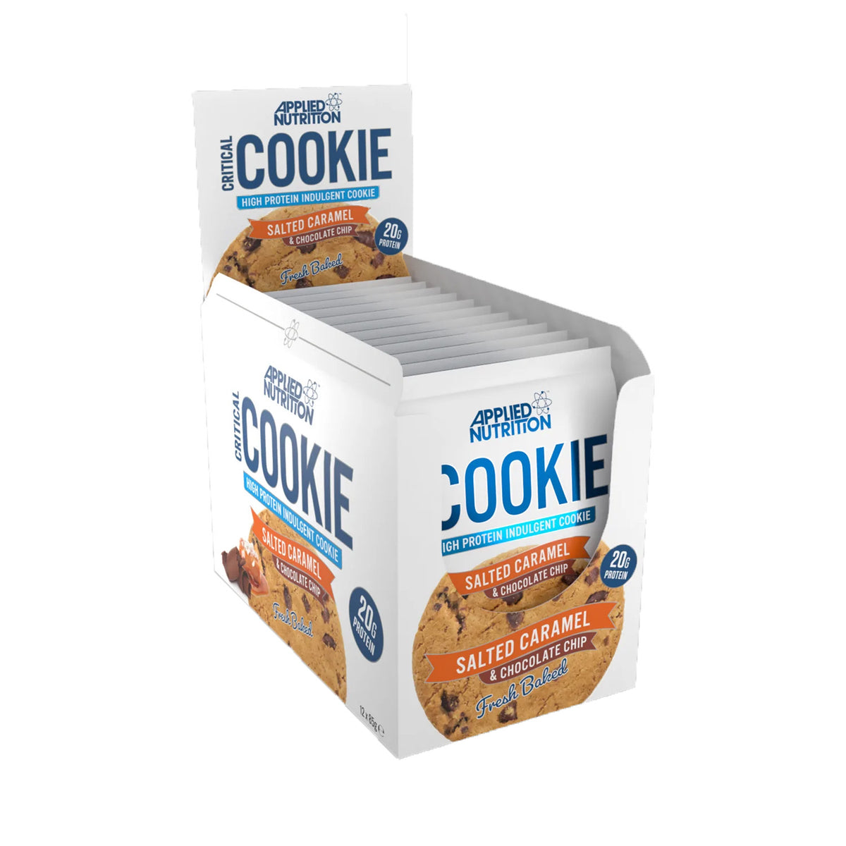Applied Nutrition Critical Cookie, Salted Caramel, Box of 12 Pieces ...