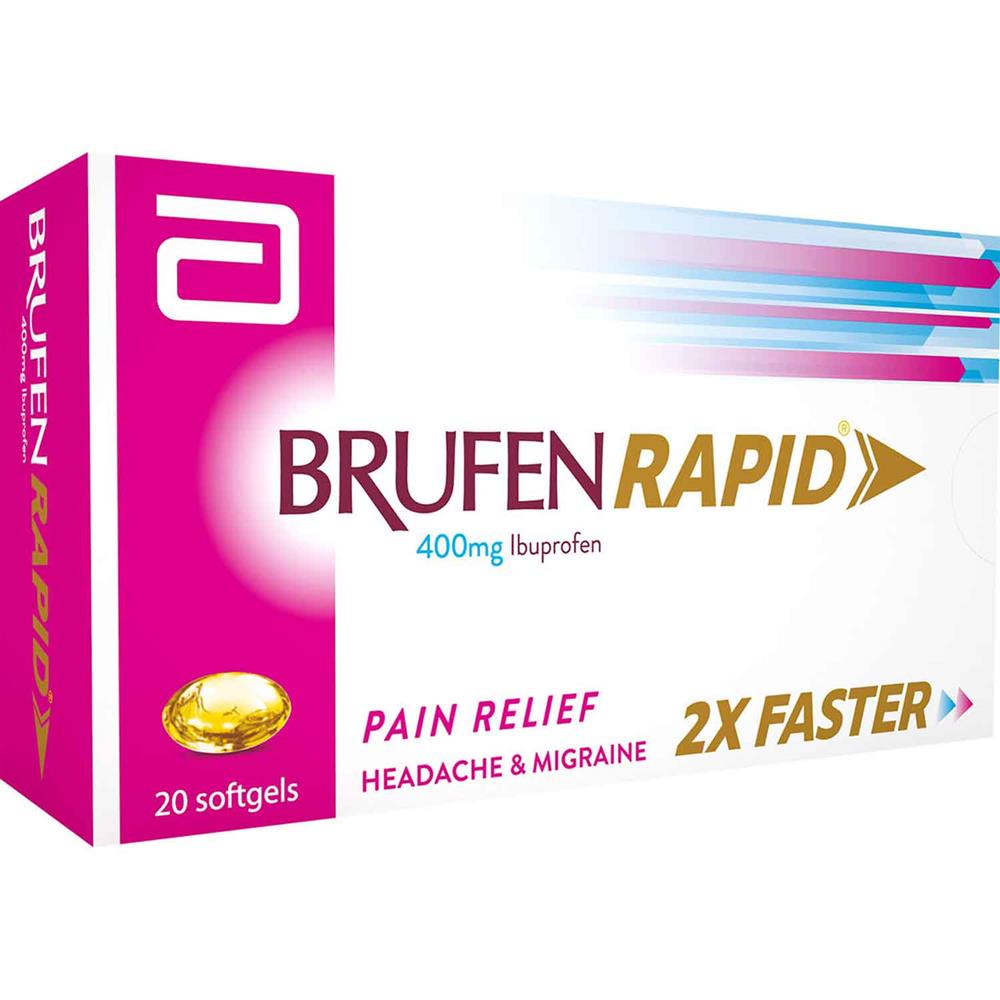 Brufen Rapid, 400 mg, 20 Softgels – Welzo GCC