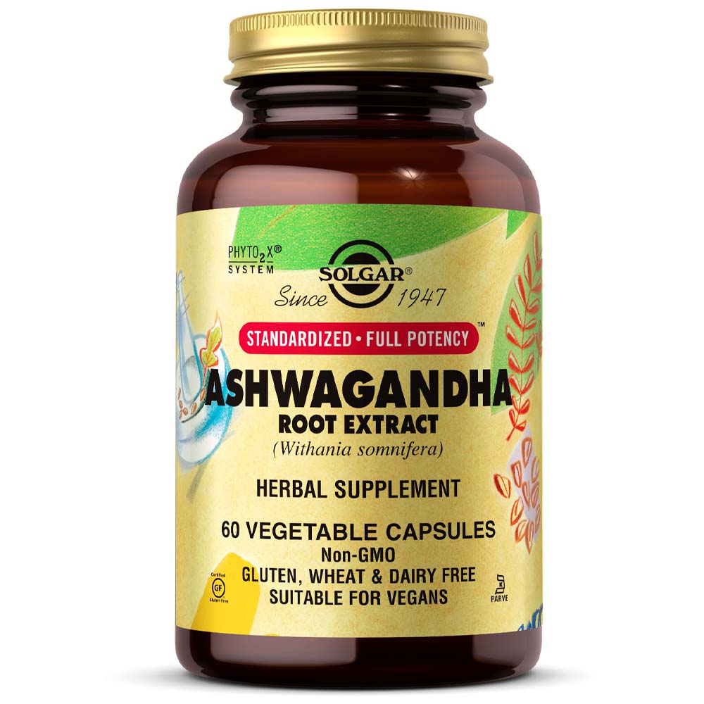 Solgar Ashwagandha Root Extract, 60 Vegetable Capsules – Welzo GCC