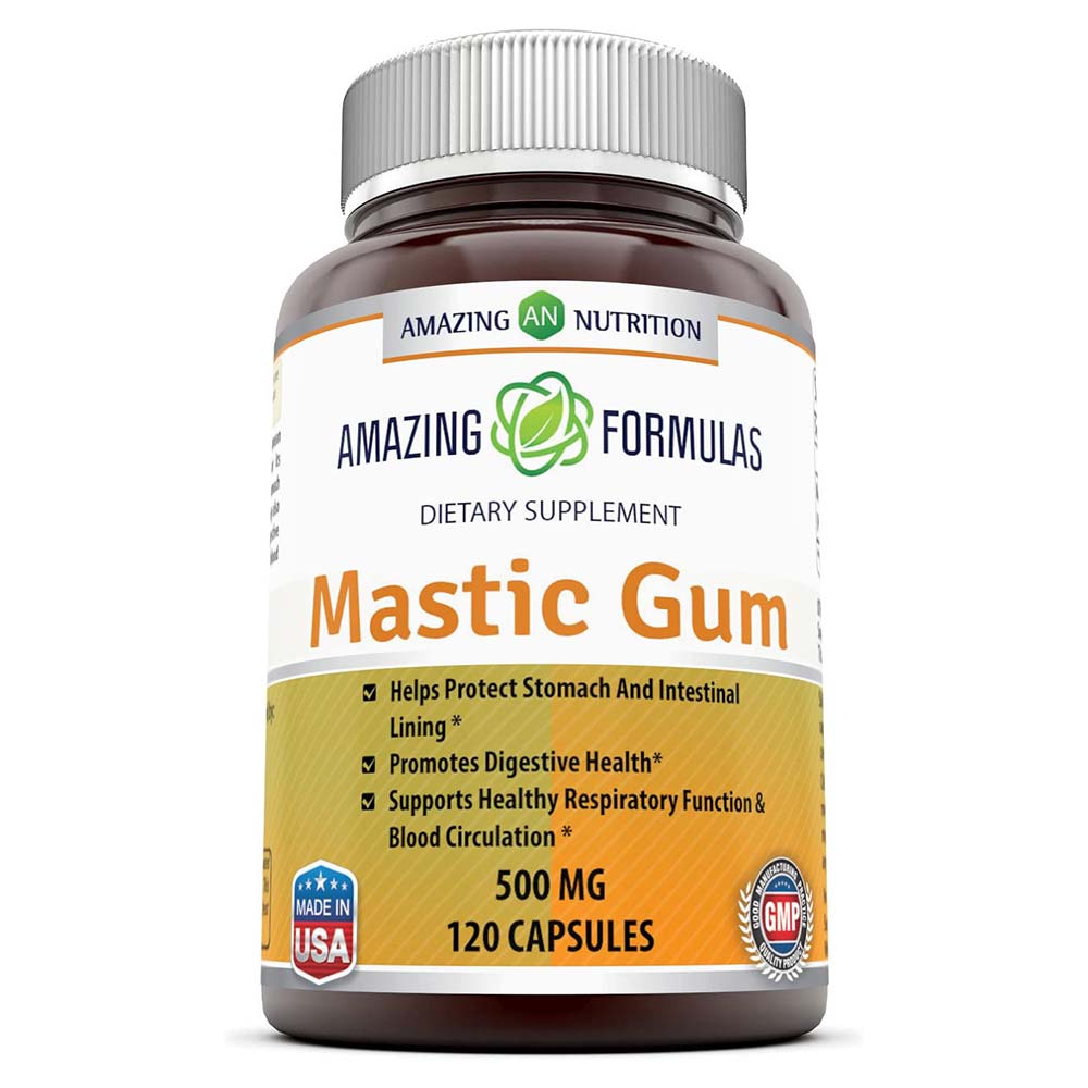 Amazing Formulas Mastic Gum, 1000 mg, 60 Capsules – Welzo GCC