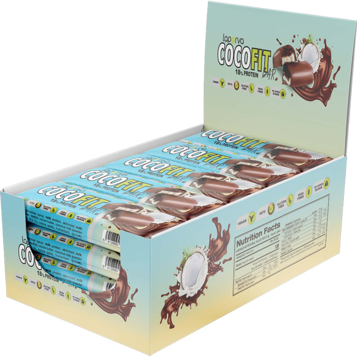 Box of 18 Laperva Coco Fit Bars – Welzo GCC