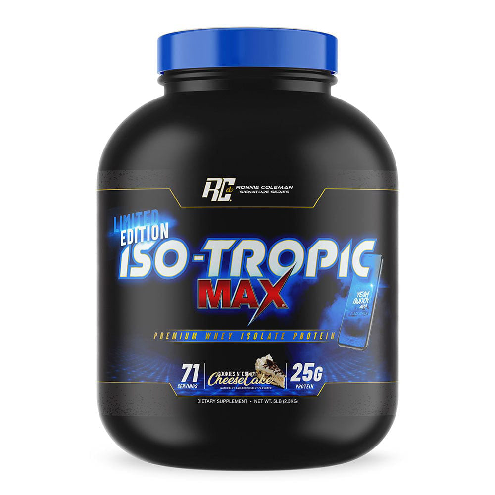 Ronnie Coleman Iso Tropic Max, 5 LB, Cookies and Cream Cheesecake ...